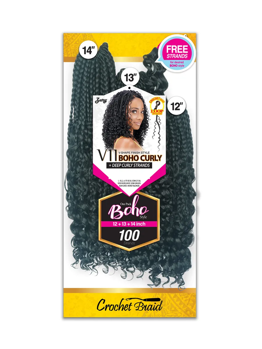 ZURY V11 BOHO CURLY + DEEP CURLY STRANDS 12 13 14 INCH 9V (SHAPE FINISH ...