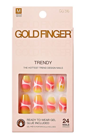 KISS GOLD FINGER TRENDY NAILS | Textured Tech