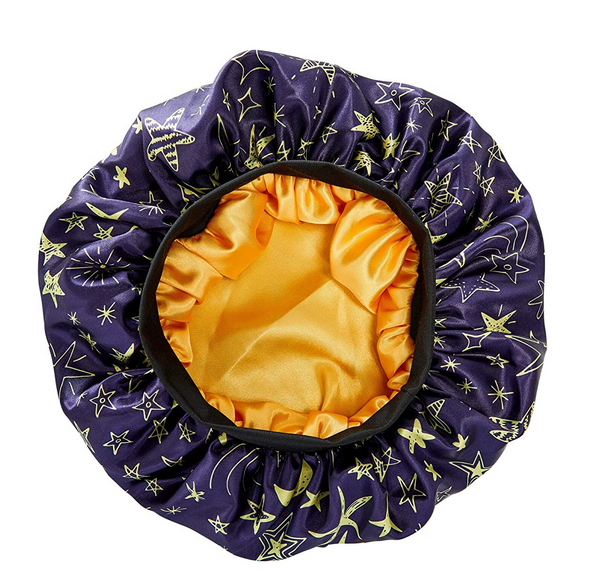 RED BY KISS KIDS SATIN REVERSIBLE BONNET #STAR | Textured Tech