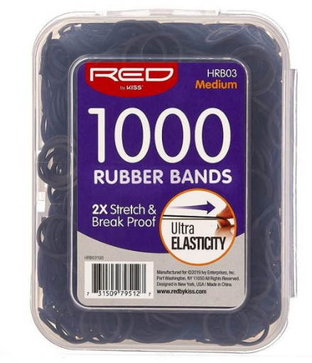 RED BY KISS 1000 RUBBER BANDS | Textured Tech