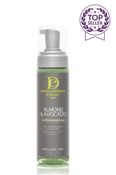 DESIGN ESSENTIALS ALMOND & AVOCADO CURL ENHANCING MOUSSE– Textured Tech