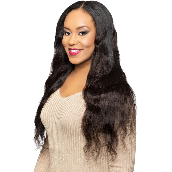 FOXY LADY KARLY U-PART HUMAN HAIR WIG 28'' NATURAL BROWN | Textured Tech